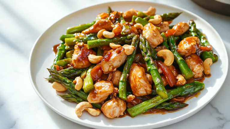Cashew Chicken & Asparagus Stir-Fry | Quick & Healthy Recipe